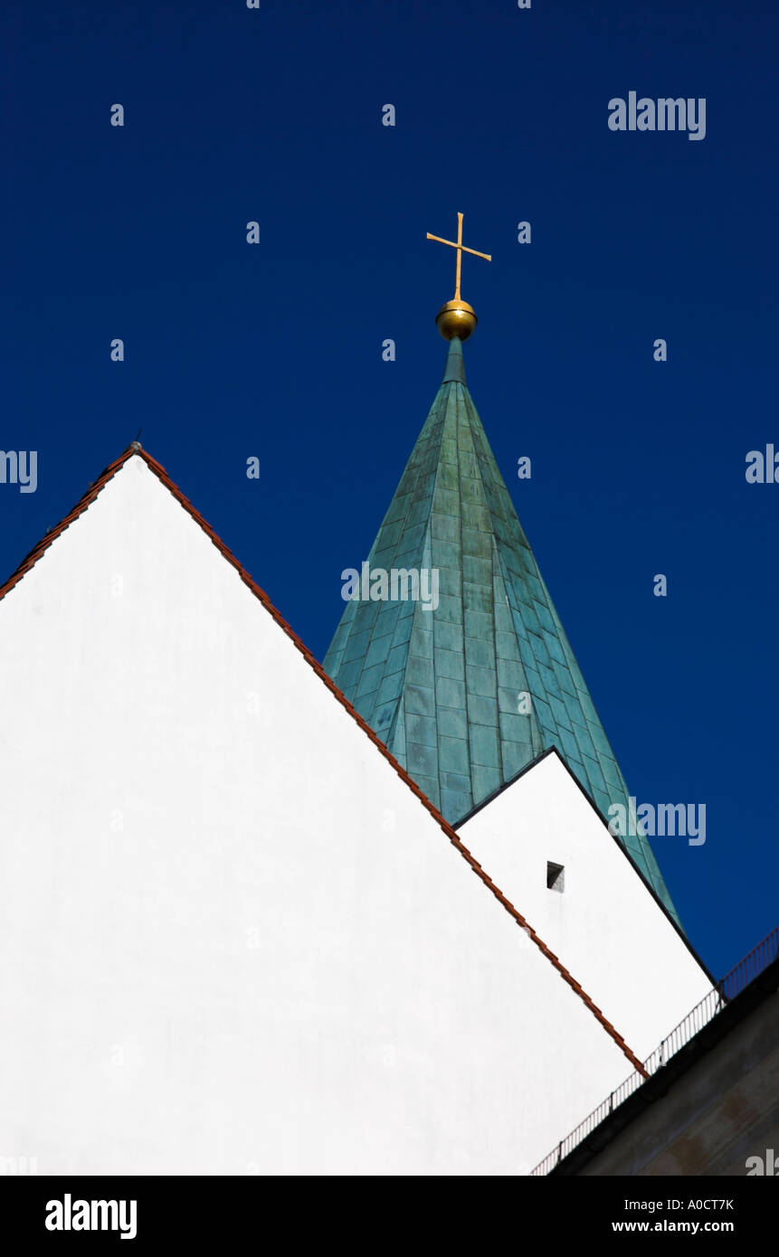 Domberg roofs in Freising, Bavaria, Germany (July 2005 Stock Photo - Alamy