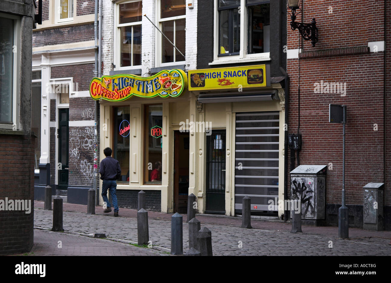 High Time coffee shop in Amsterdam, The Netherlands Stock Photo - Alamy