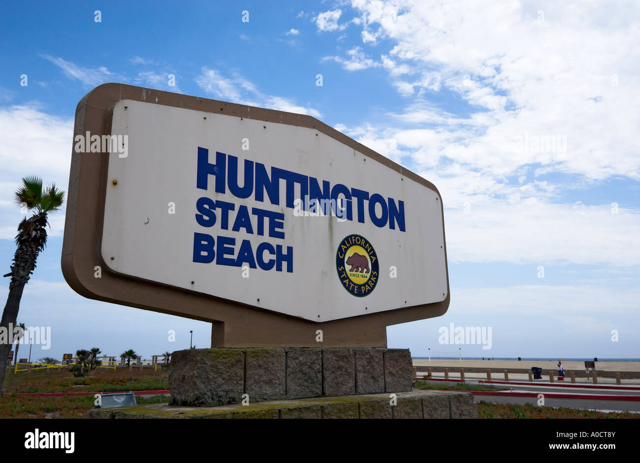 Huntington beach, california sign hi-res stock photography and images ...