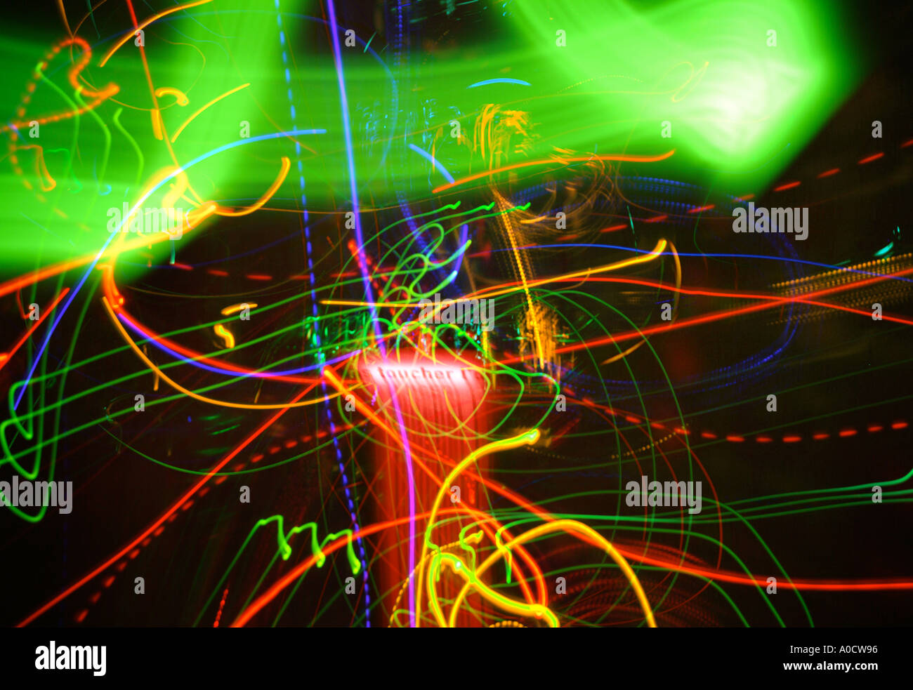 crazy light pattern in pompidou centre exhibition paris Stock Photo - Alamy