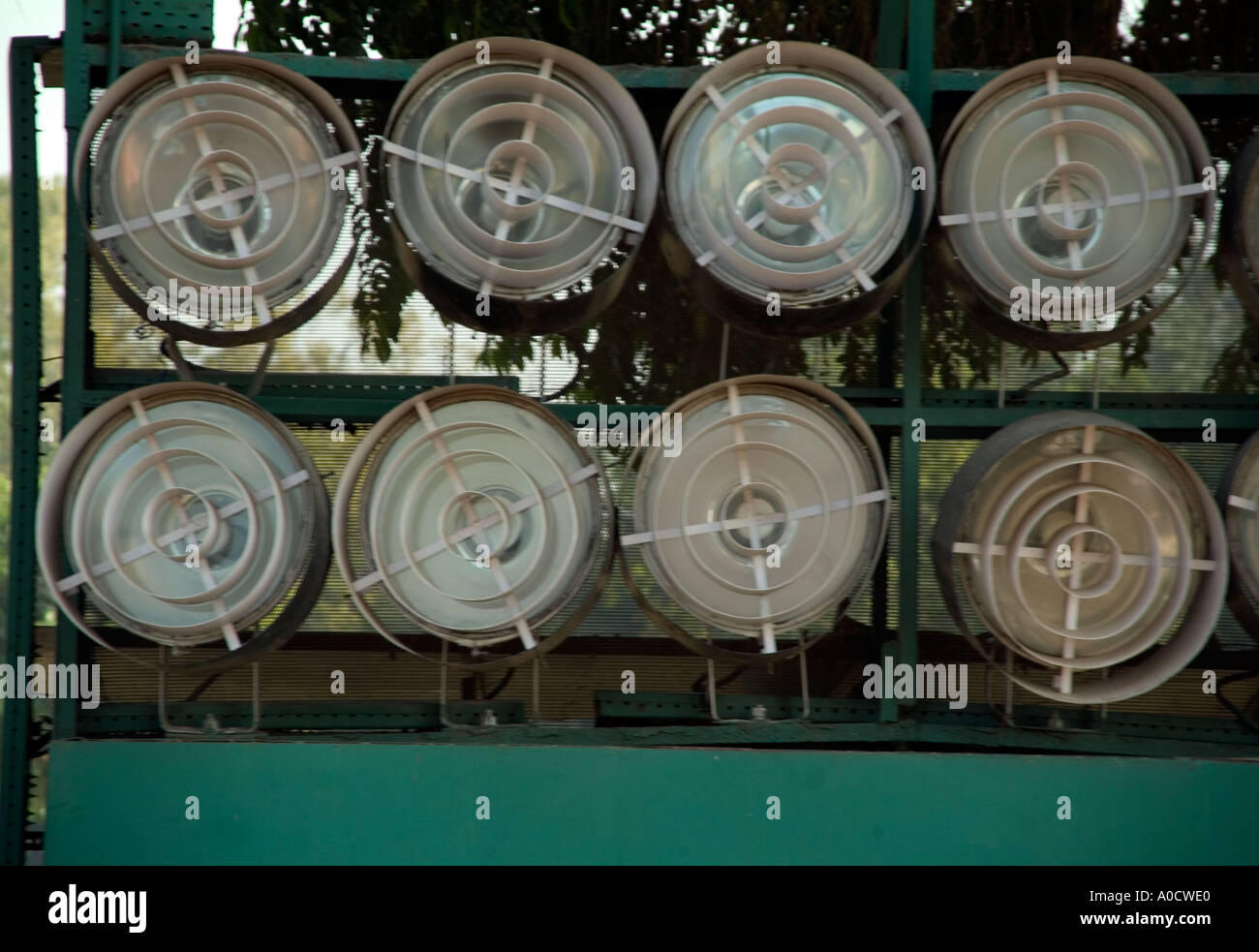 the large lights at india gate delhi Stock Photo - Alamy