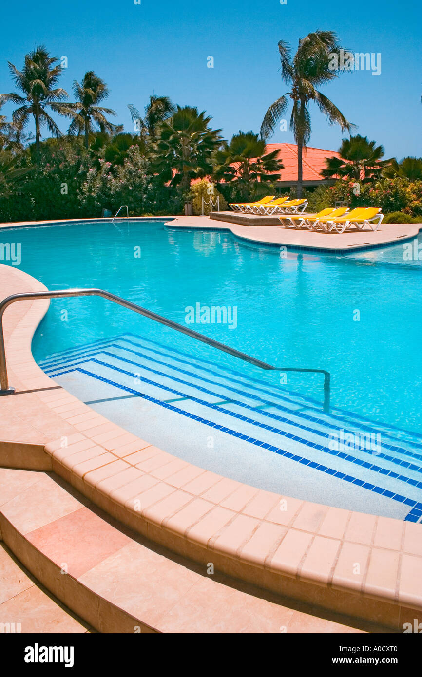Swimming Pool in Curacao Netherlands Antilles Stock Photo - Alamy