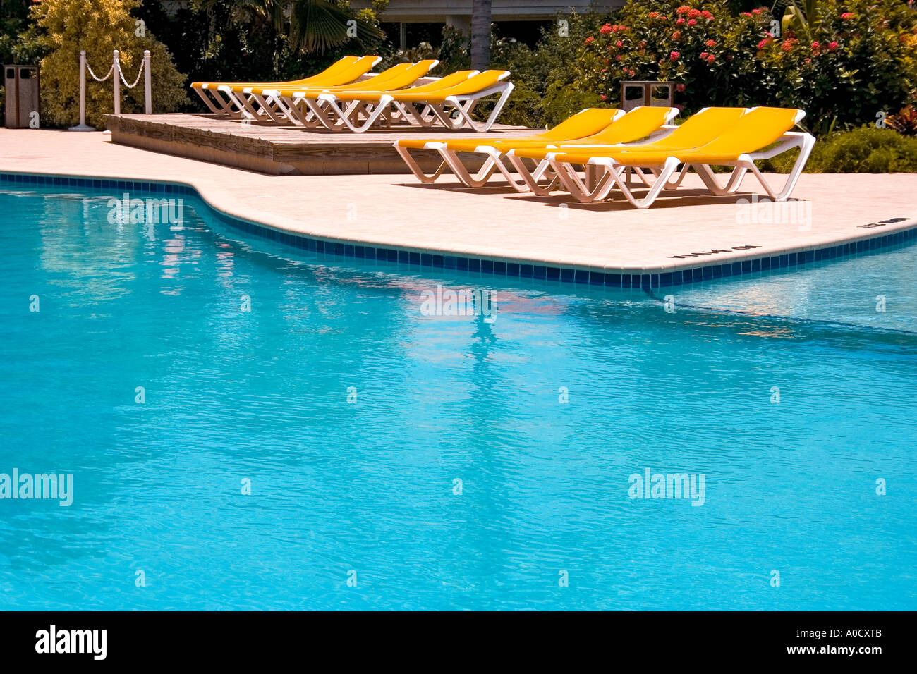 Swimming Pool in Curacao Netherlands Antilles Stock Photo - Alamy