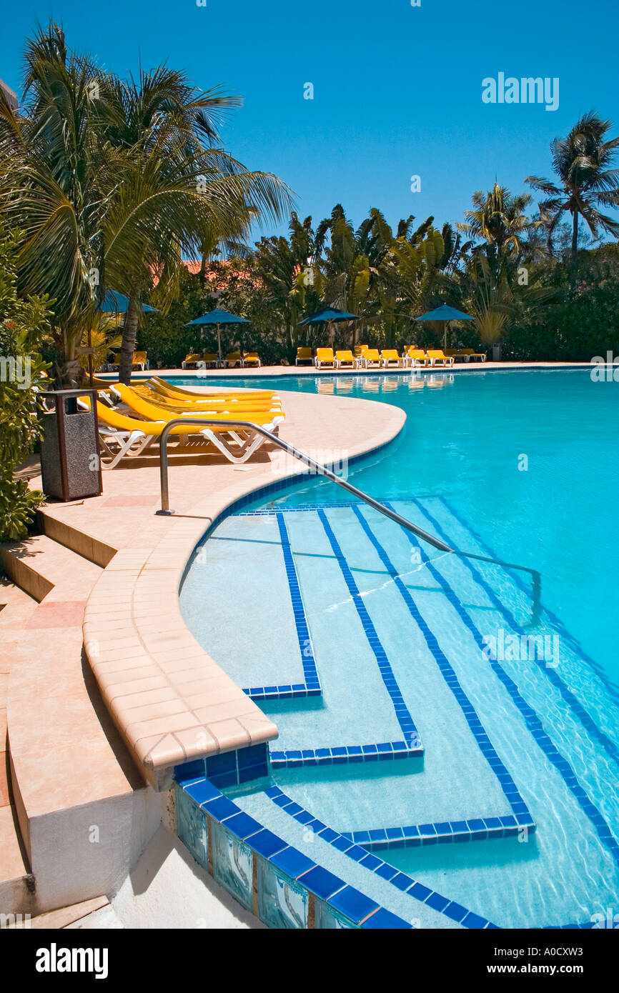 Swimming Pool in Curacao Netherlands Antilles Stock Photo - Alamy