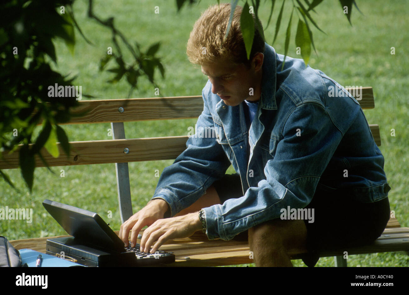 Computer outdoors hi-res stock photography and images - Alamy