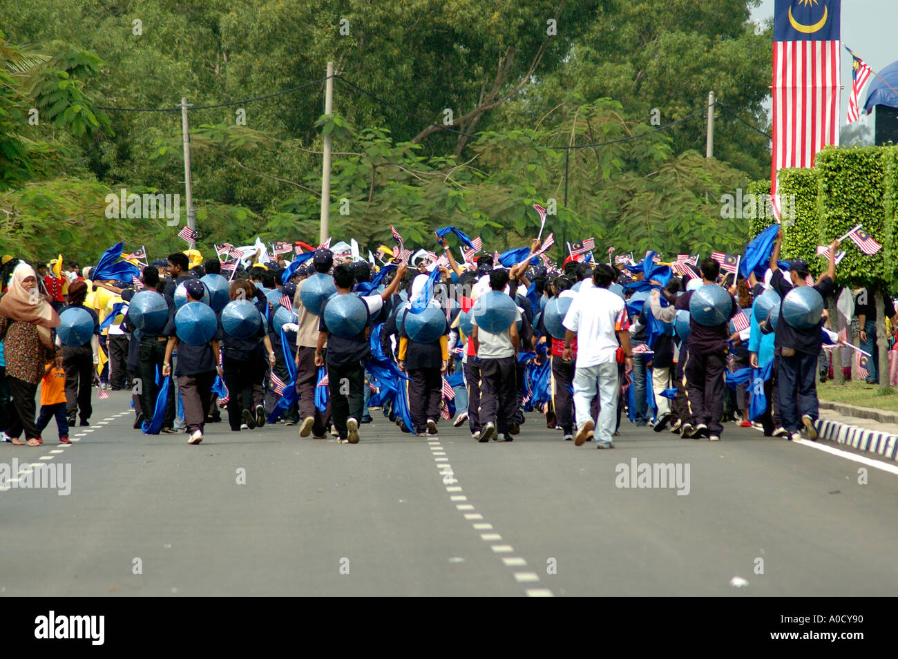 Malaysia Independance day march pass celebrations Stock Photo - Alamy