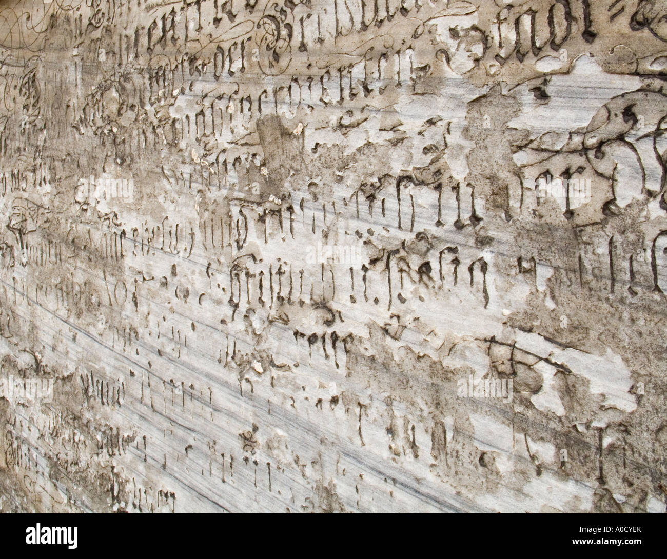 Wroclaw Old Script Stock Photo - Alamy