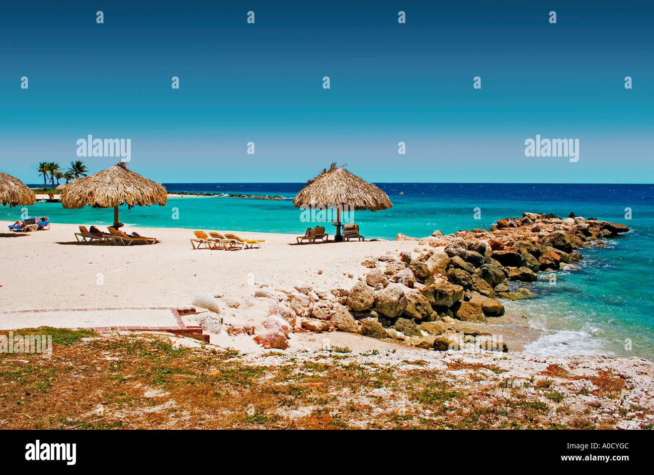 Piscadera Bay Beach Curacao Netherlands Antilles Stock Photo - Alamy