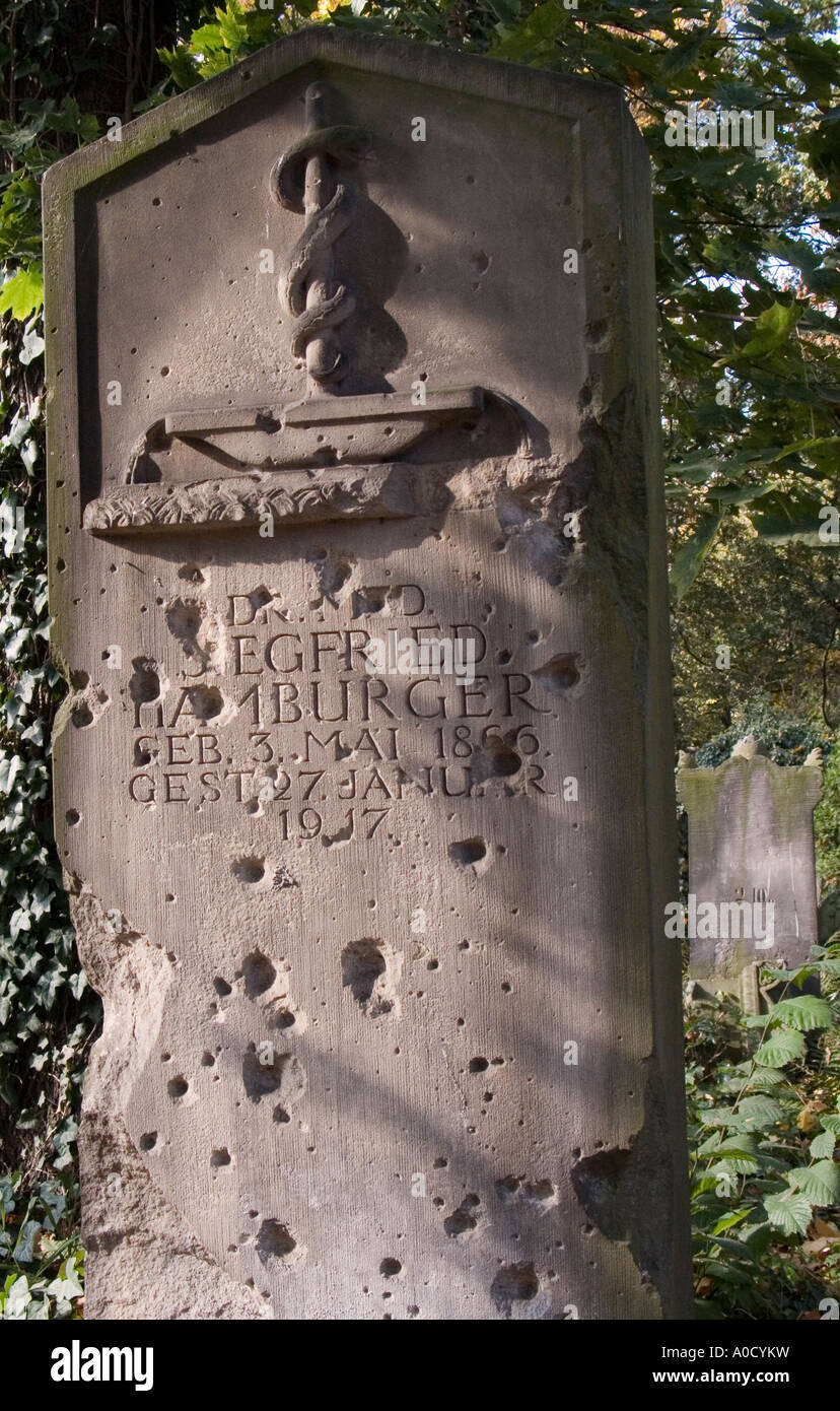 Poland Wroclaw Jewish Cemetery formerly German Breslau gravestone ...