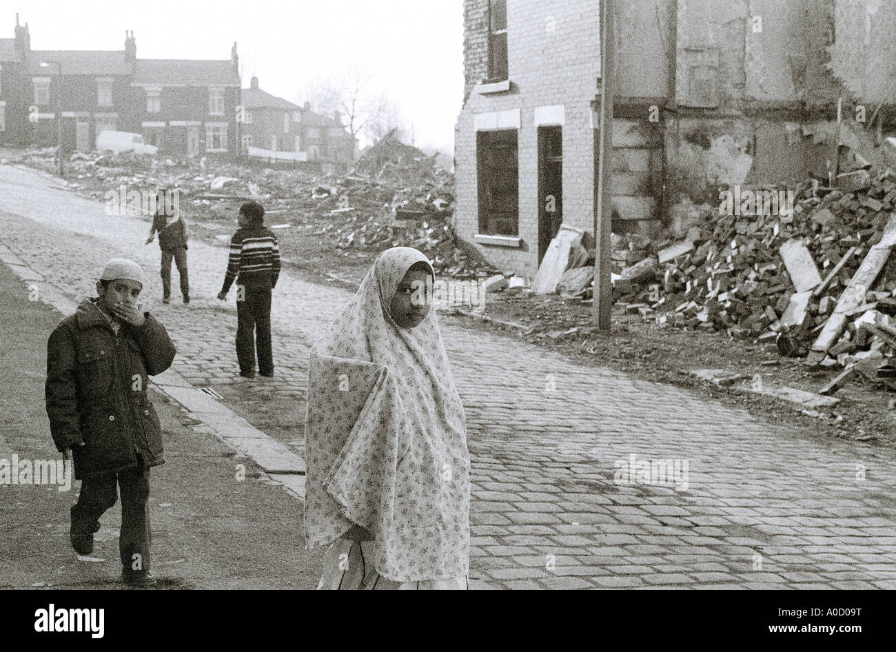 Islamic Muslim children in Lancashire in England in Great Britain in ...