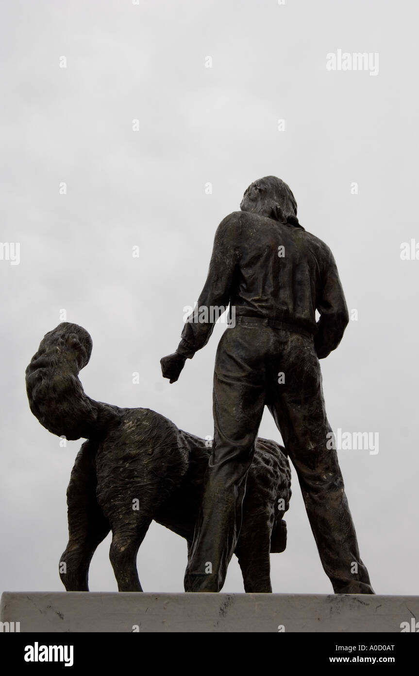 Dog man statue hi-res stock photography and images - Alamy