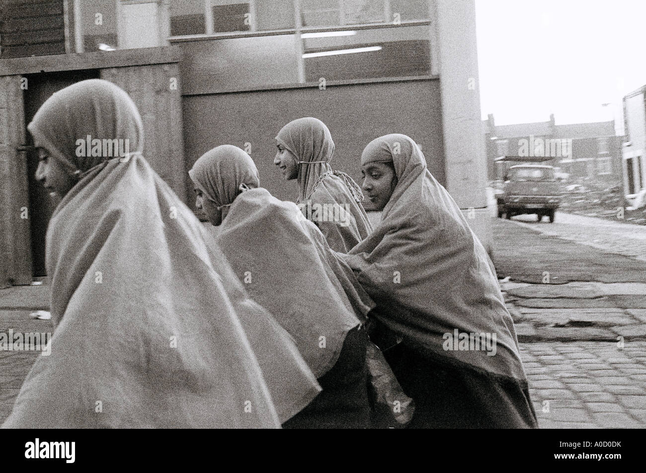Islamic Muslim children in Lancashire in England in Great Britain in ...