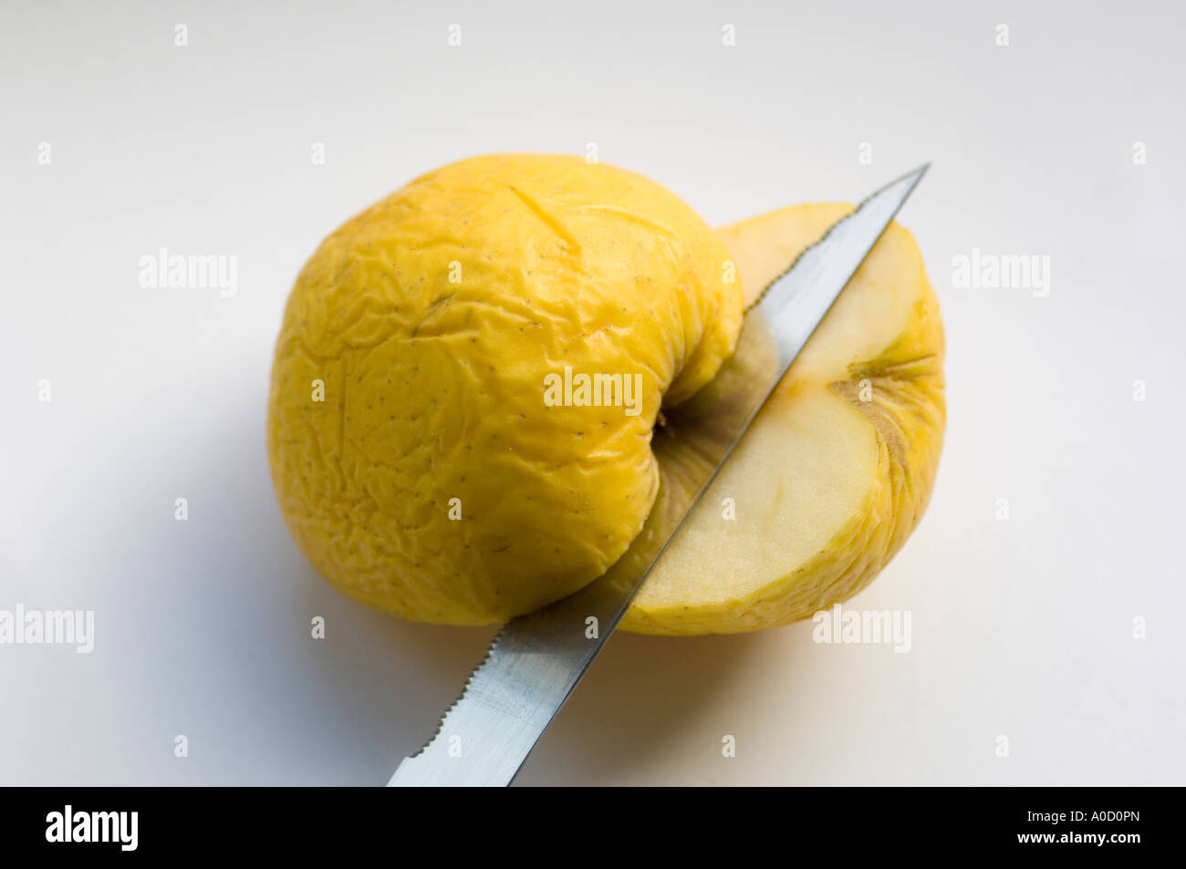 cutting rotten apple Stock Photo - Alamy