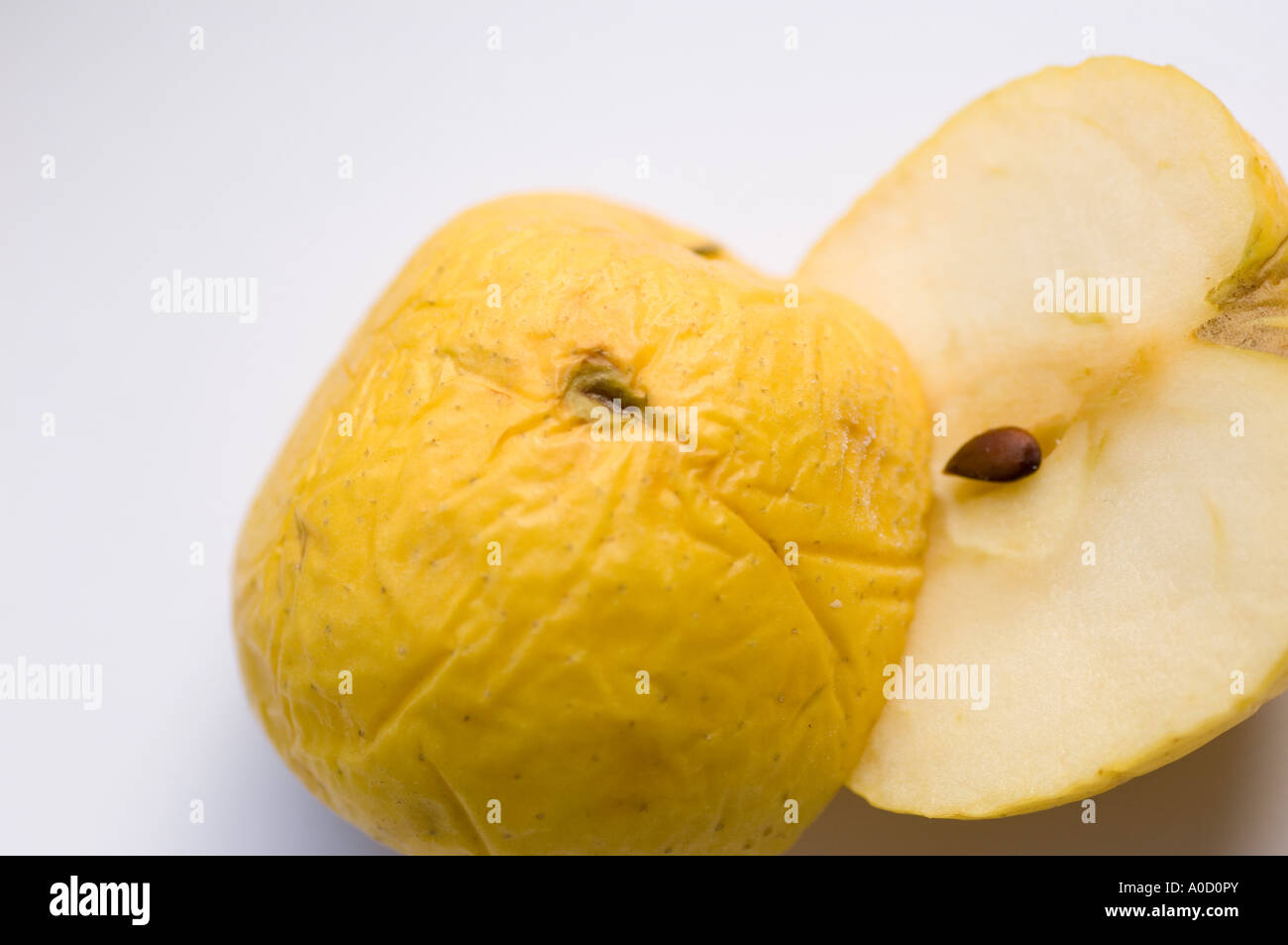 rotten apple cut in half Stock Photo - Alamy