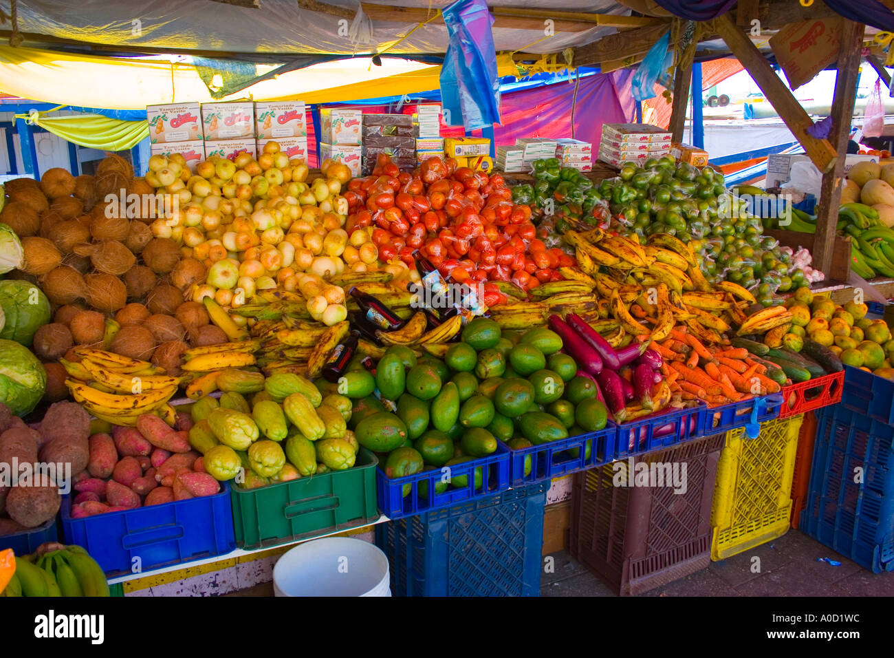 Floating Market of Willemstad Curacao Netherlands Antilles Stock Photo ...