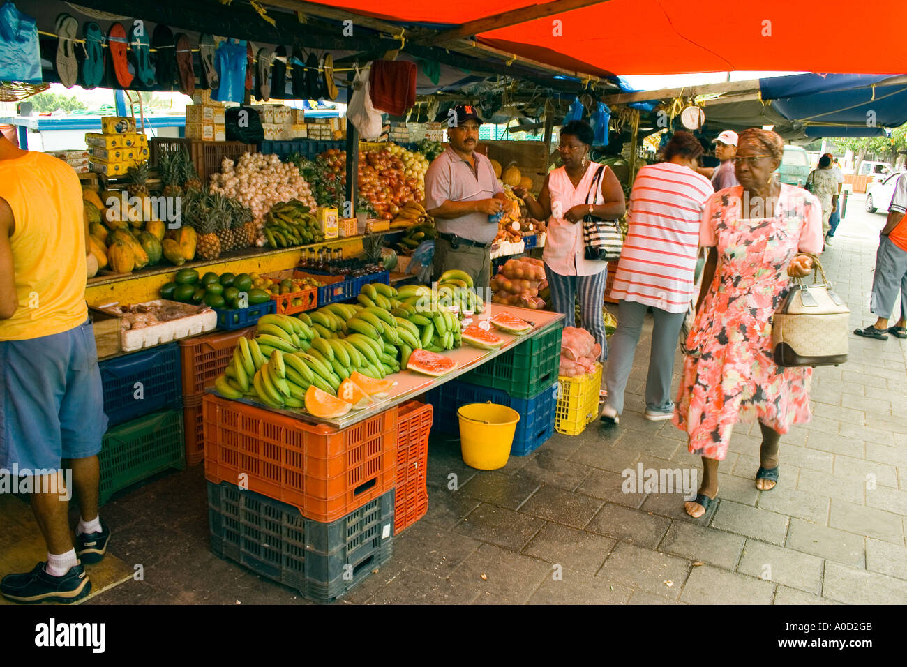 Floating Market of Willemstad Curacao Netherlands Antilles Stock Photo ...