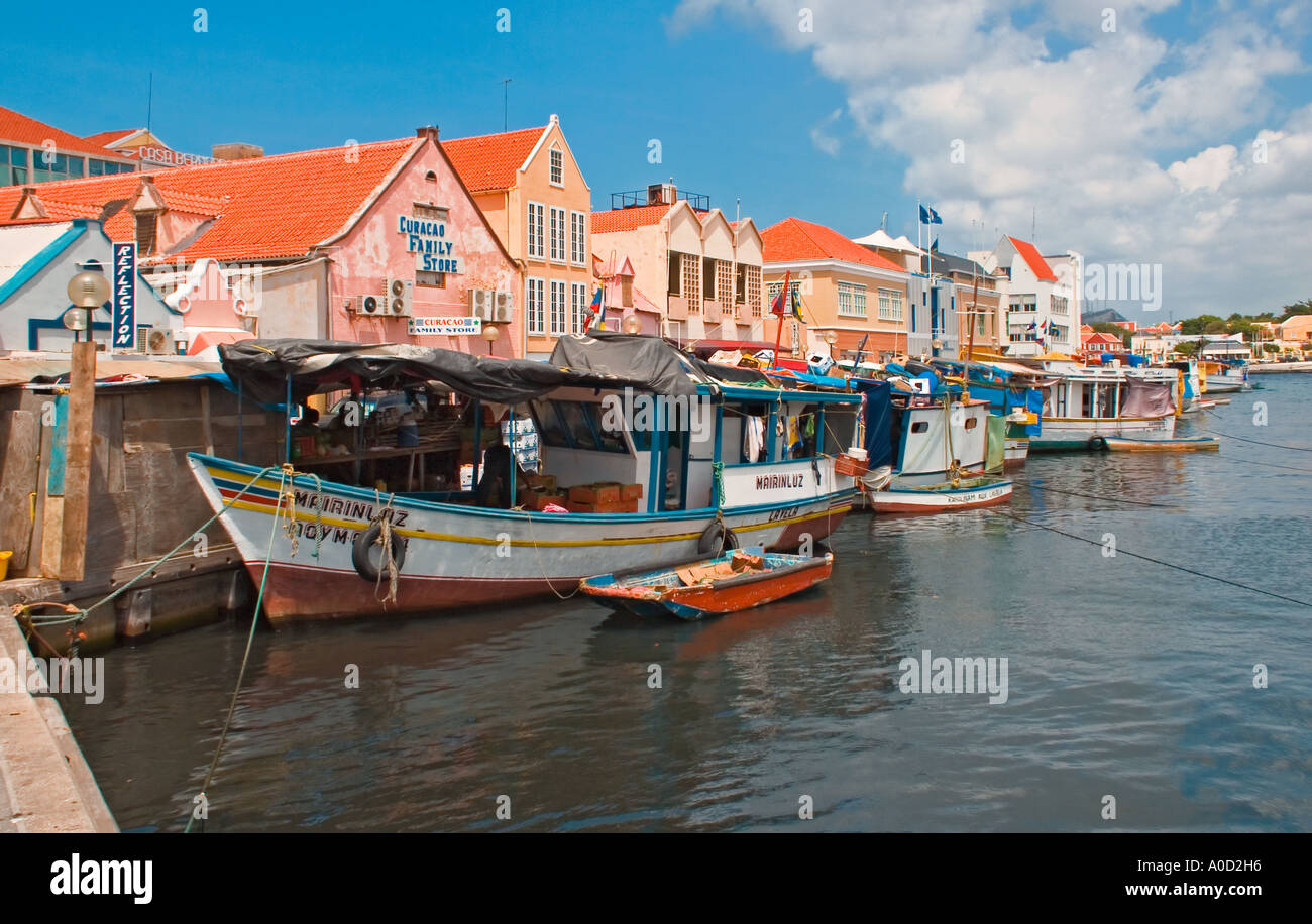 Floating Market of Willemstad Curacao Netherlands Antilles Stock Photo ...
