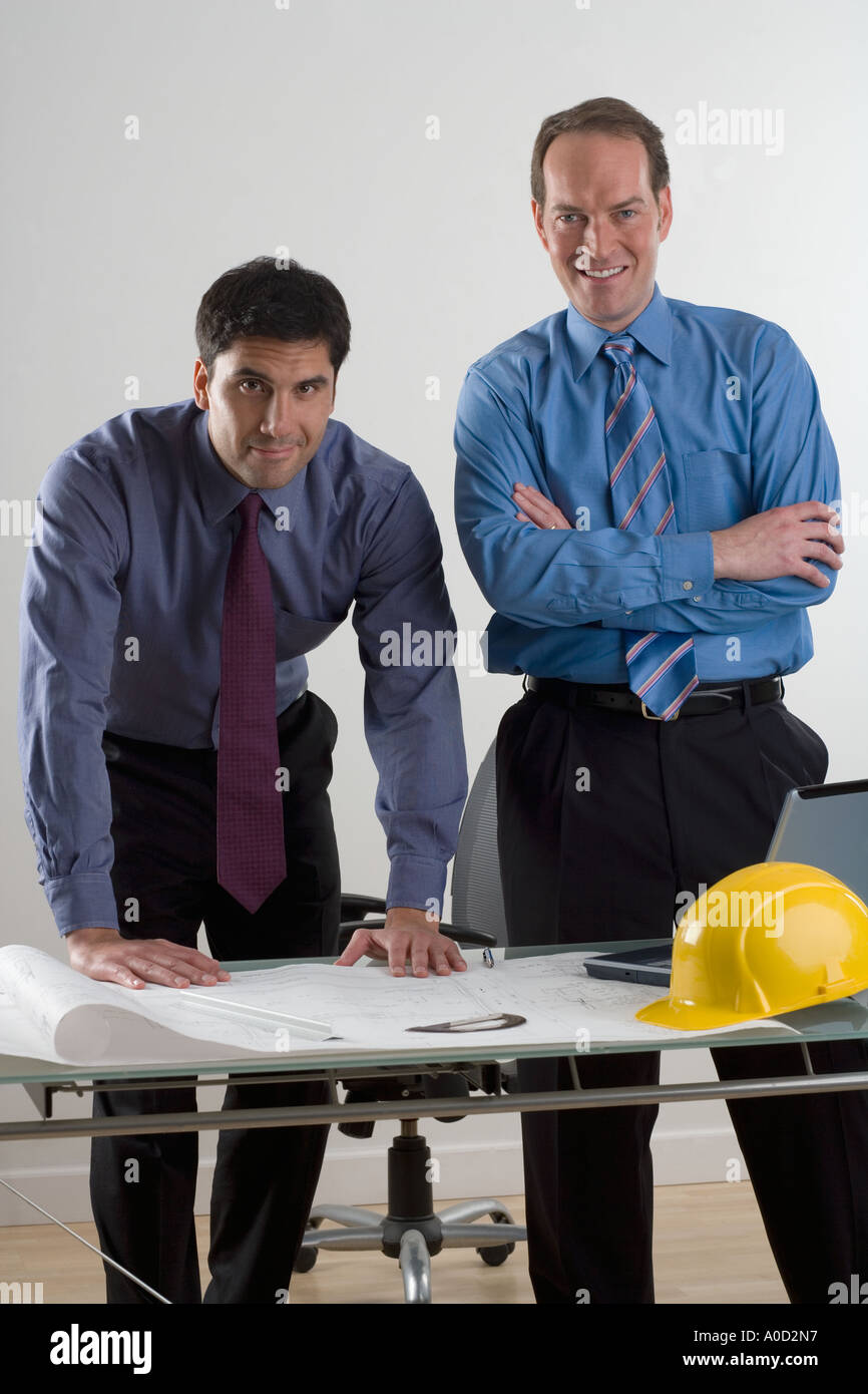 Portrait two contractors hi-res stock photography and images - Alamy