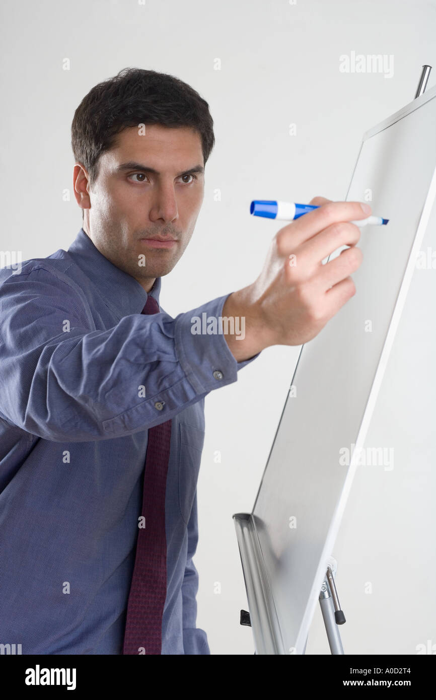 Businessman making a presentation Stock Photo - Alamy
