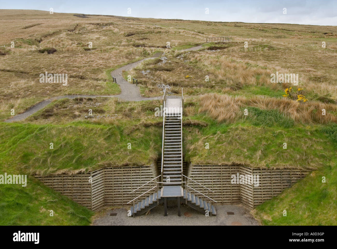 Ireland County Mayo Ballycastle Ceide Fields 5000 year old neolithic ...