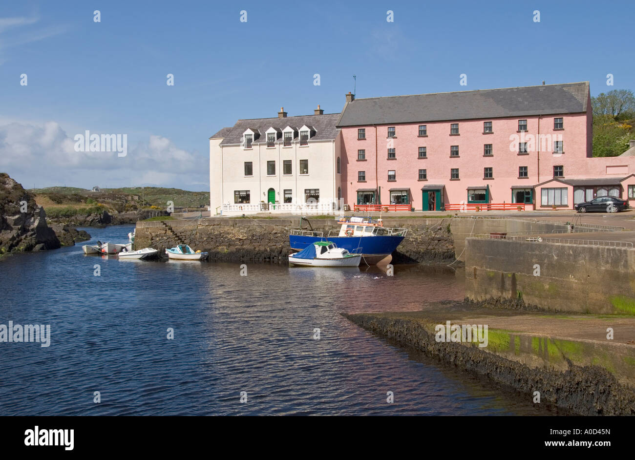 Ireland County Donegal Gweedore area Bunbeg Harbour Stock Photo - Alamy