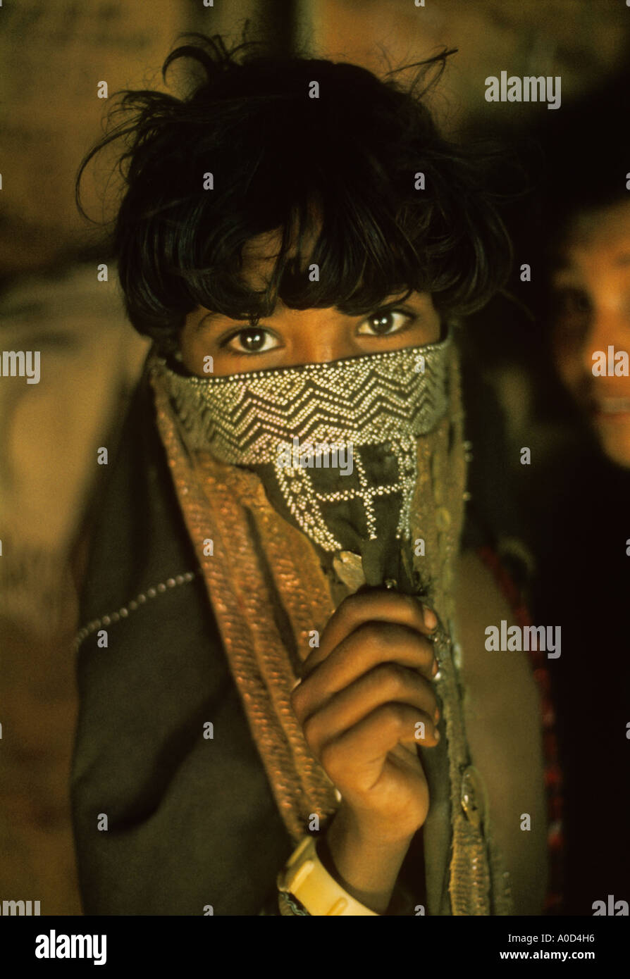 Rashaida girl wears the Burda Veil from the age of five adding silver ...