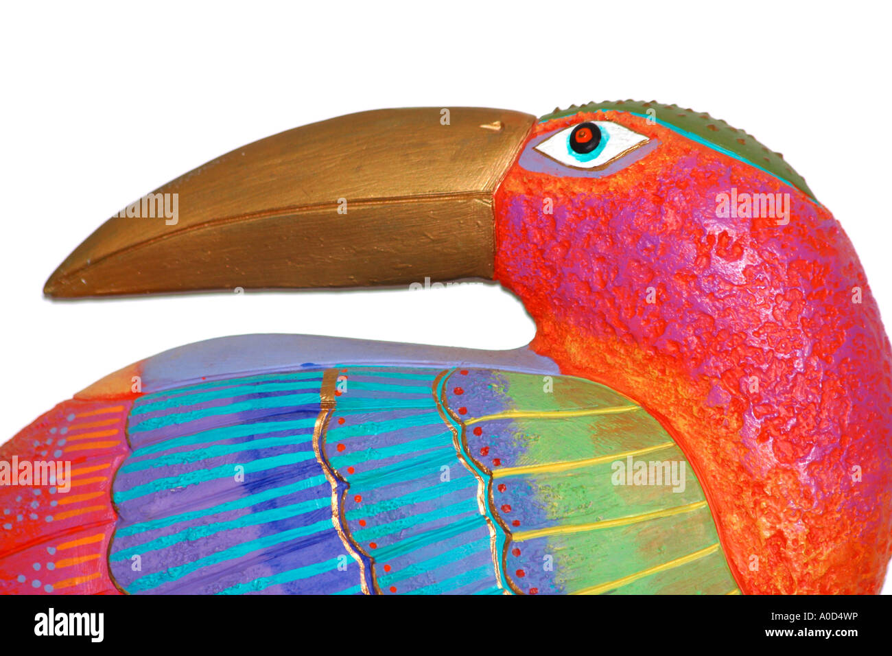 Decorative Painted Ceramic Parrot Stock Photo - Alamy