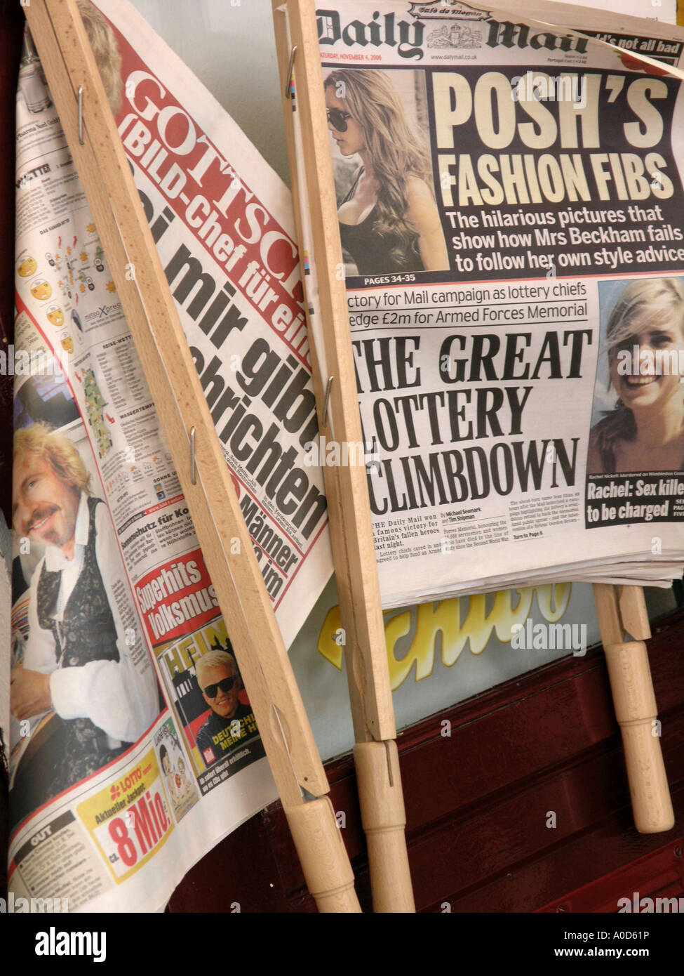 Newspapers from various countries Stock Photo - Alamy