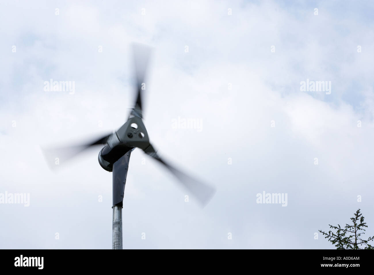 small windmill that generates electricity Stock Photo - Alamy