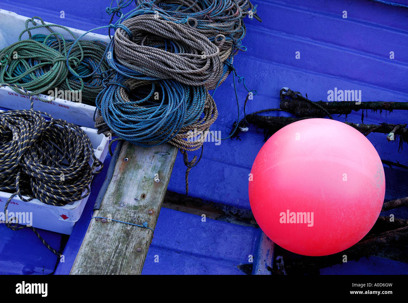 fishing boat deck, sheringham, norfolk, england Stock Photo - Alamy