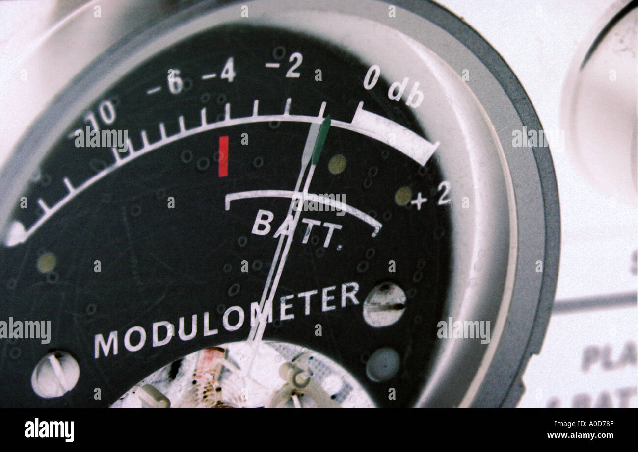 modulometer volume meter Stock Photo - Alamy
