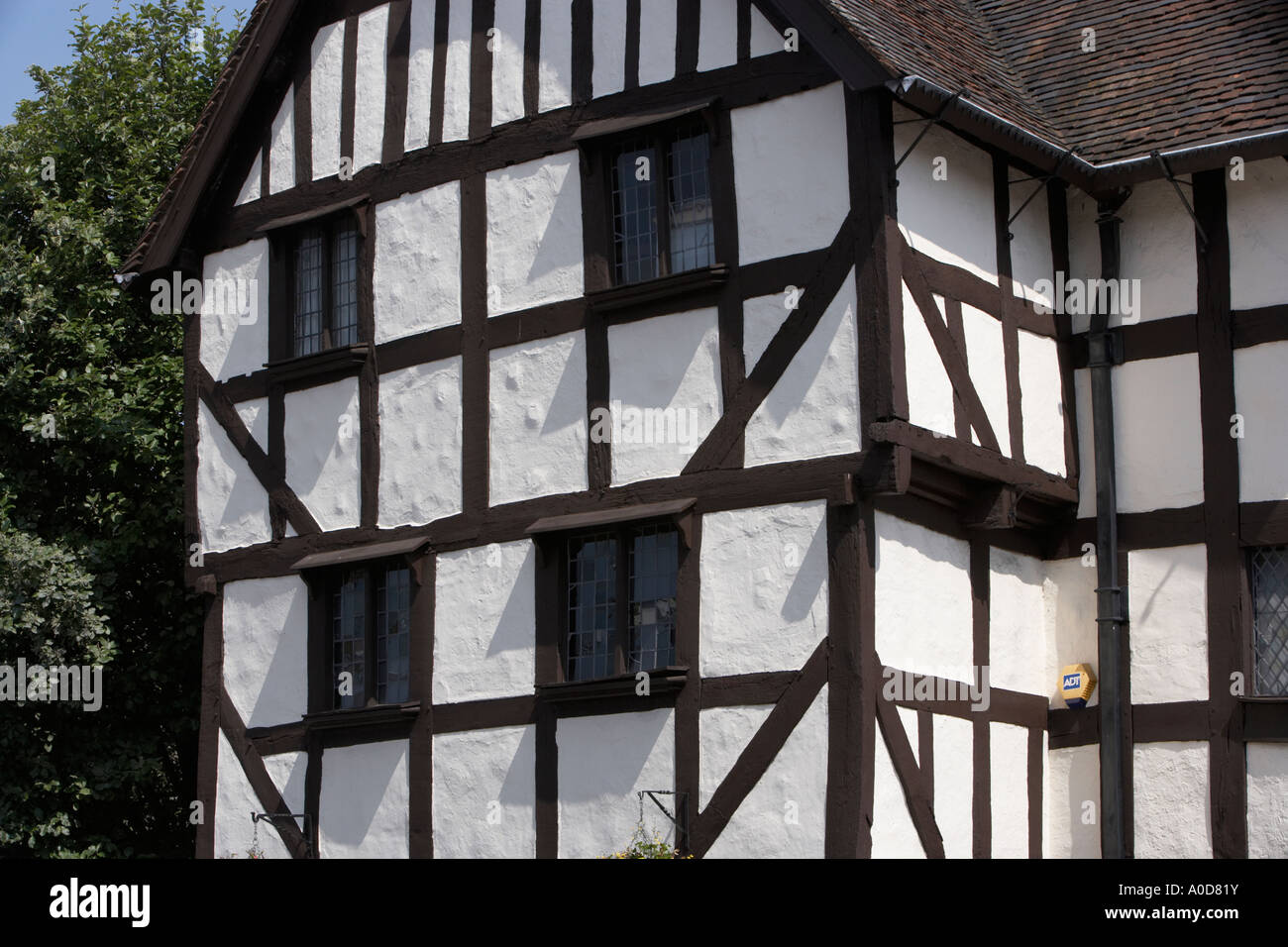 Ancient timber framed houses in Georgian Shrewsbury England Stock Photo ...