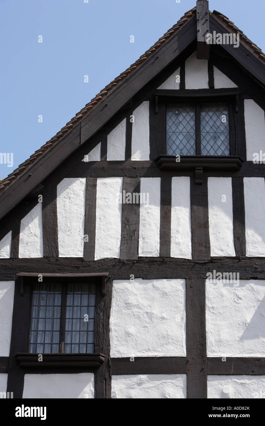 Ancient timber framed houses in Georgian Shrewsbury England Stock Photo ...