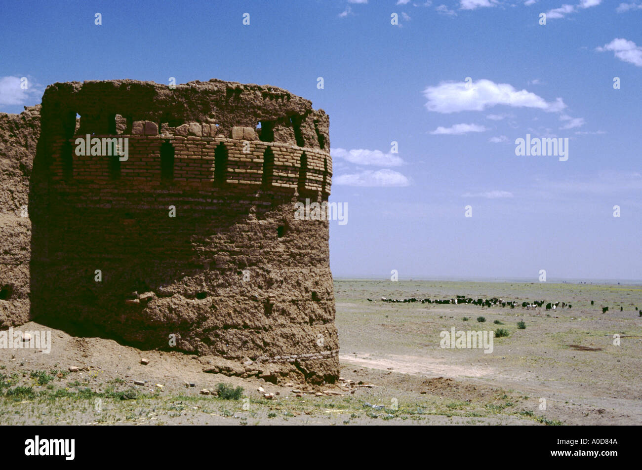 ancient caravansery near nain iran historic place Stock Photo - Alamy