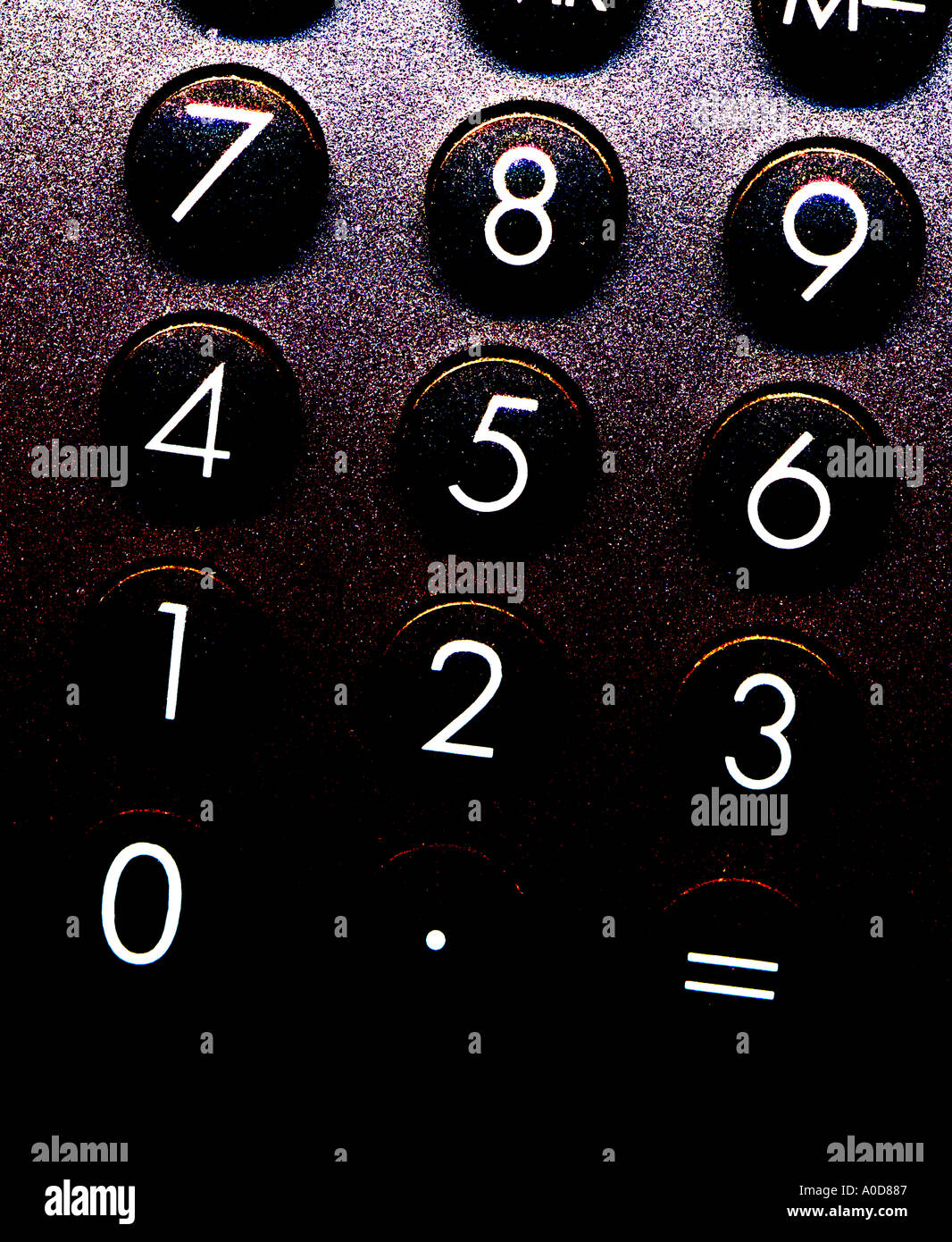 KEYBOARD NUMBERS CALCULATOR CALCULATION AMOUNT SUM ARITHMETIC Stock ...