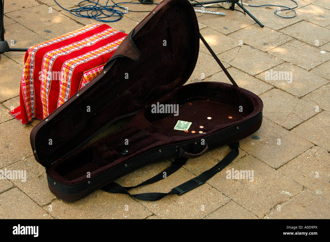 Playing For Tips Stock Photo - Alamy