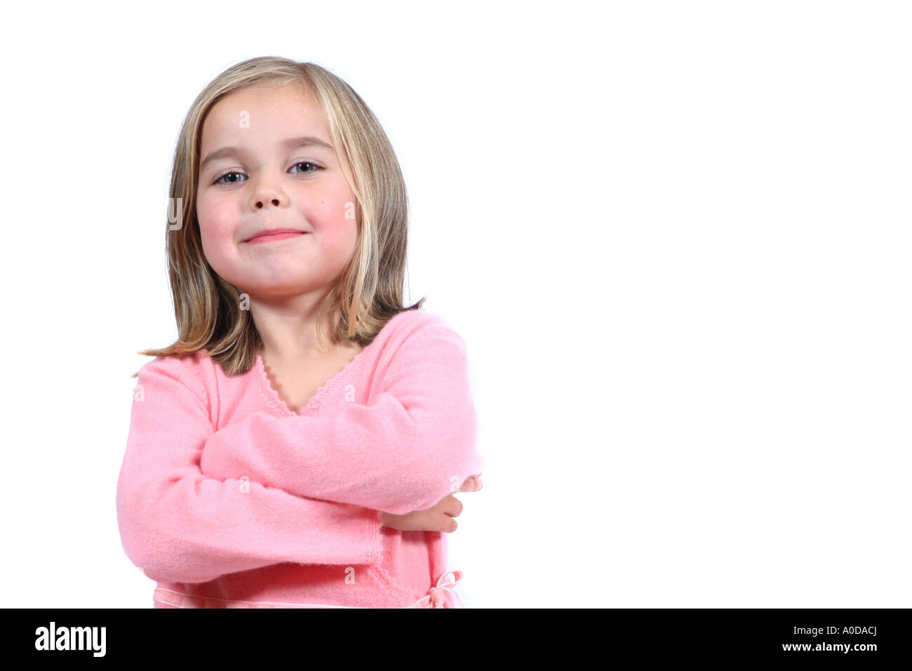A portrait of a young girl around four years of age Stock Photo - Alamy