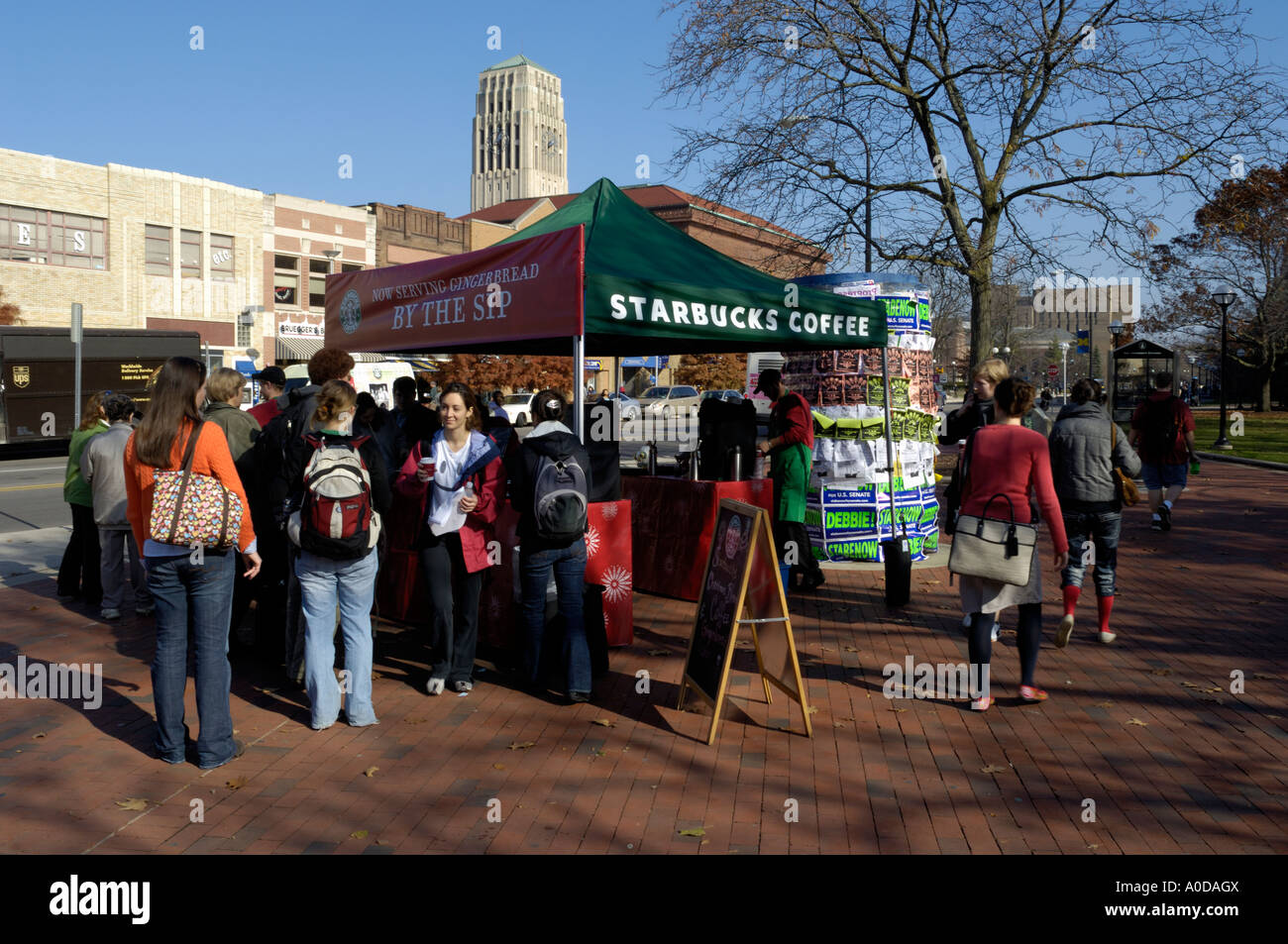 Starbucks Coffee outdoor concession stand on the campus of the ...