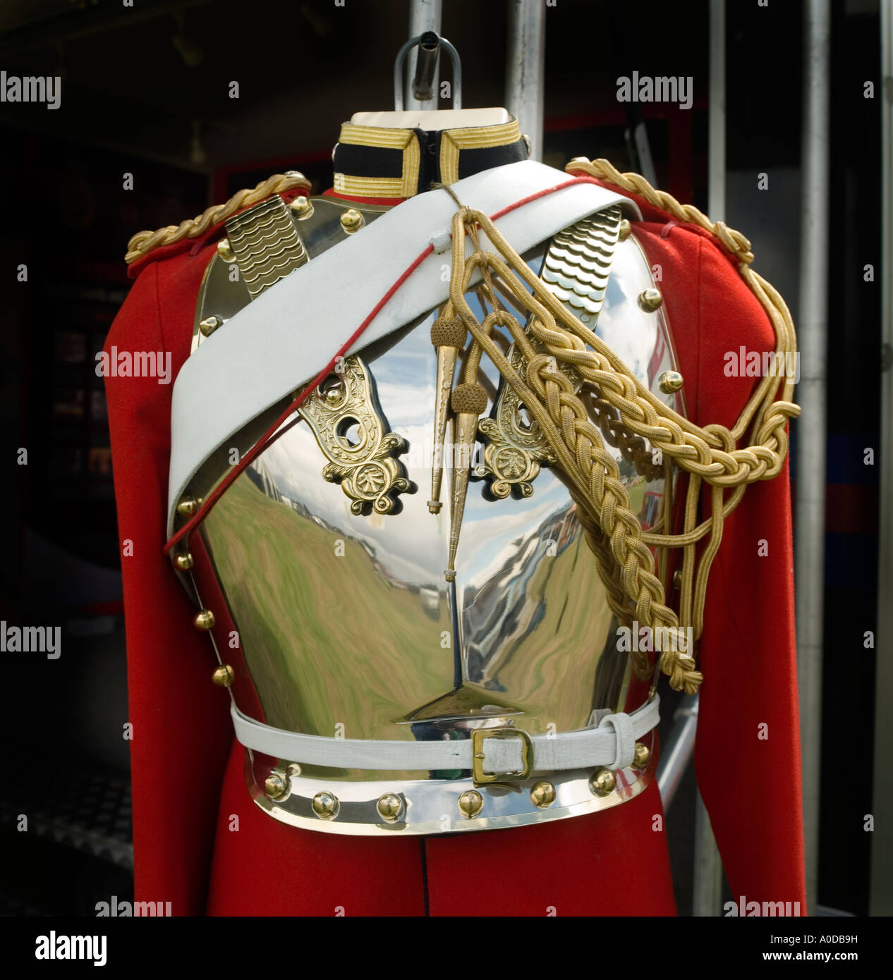 Household Cavalry traditional breastplate uniform Stock Photo - Alamy