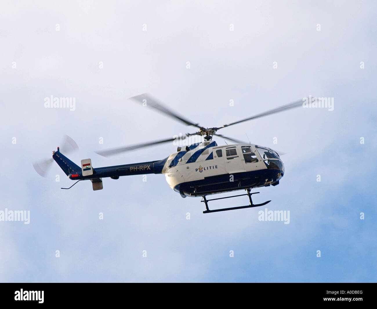 Dutch police politie helicopter flying airborne Stock Photo - Alamy