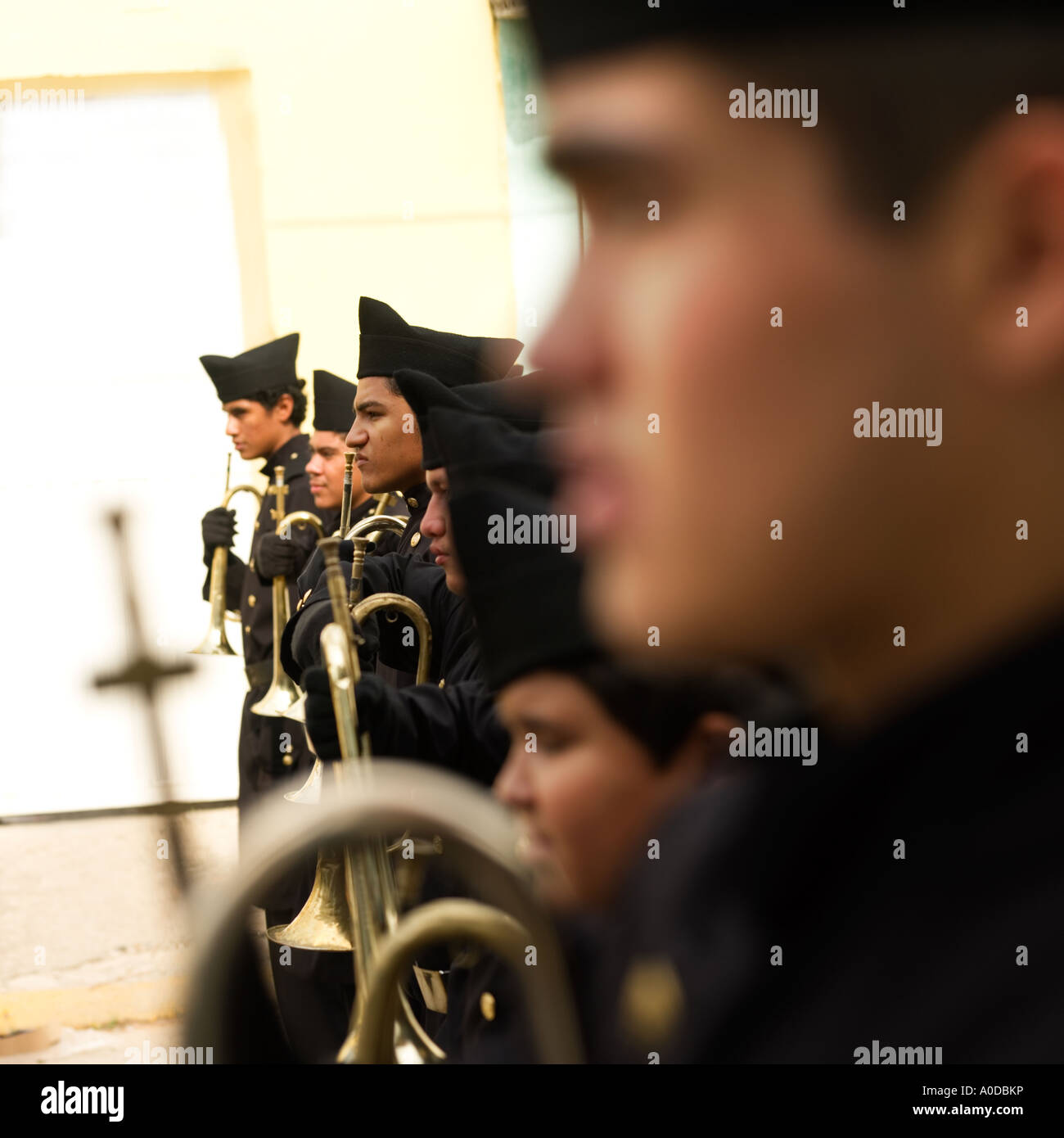 Boy boys male kids children high school band hi-res stock photography ...