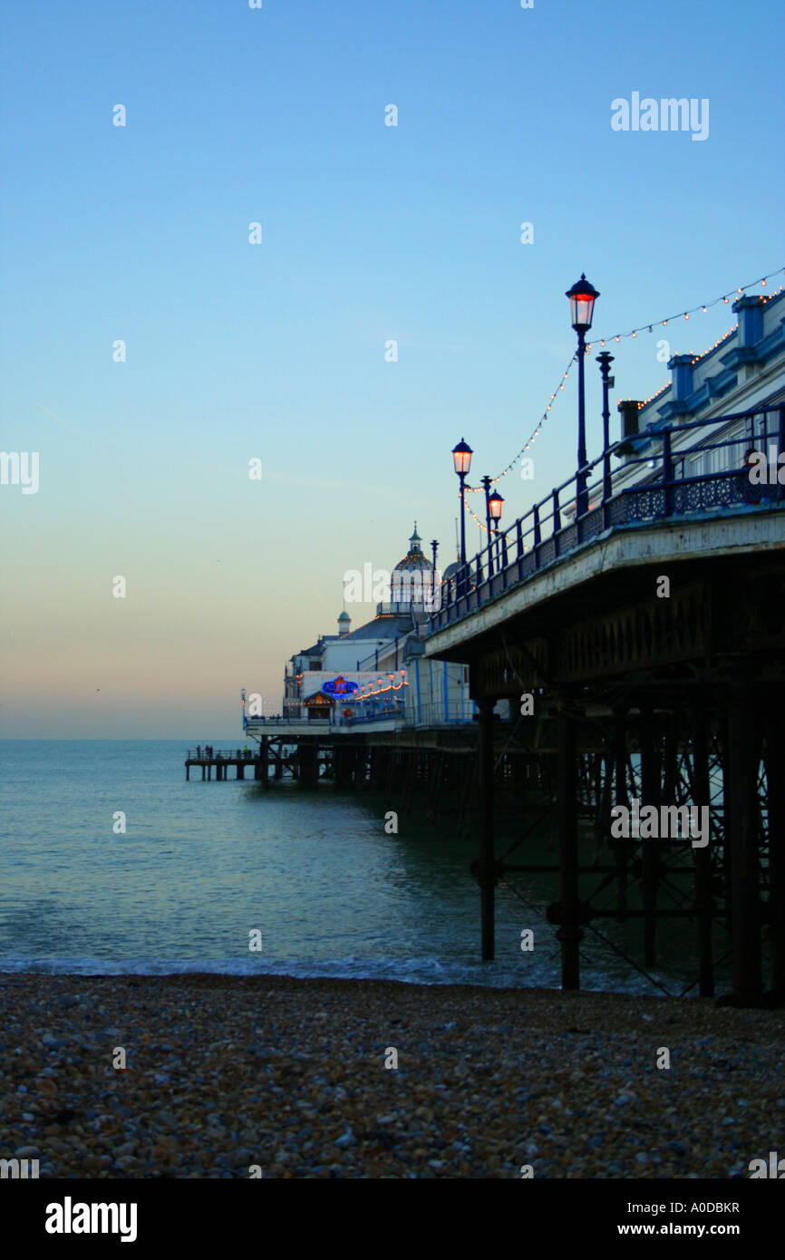 Eastbourne pier lights hi-res stock photography and images - Alamy