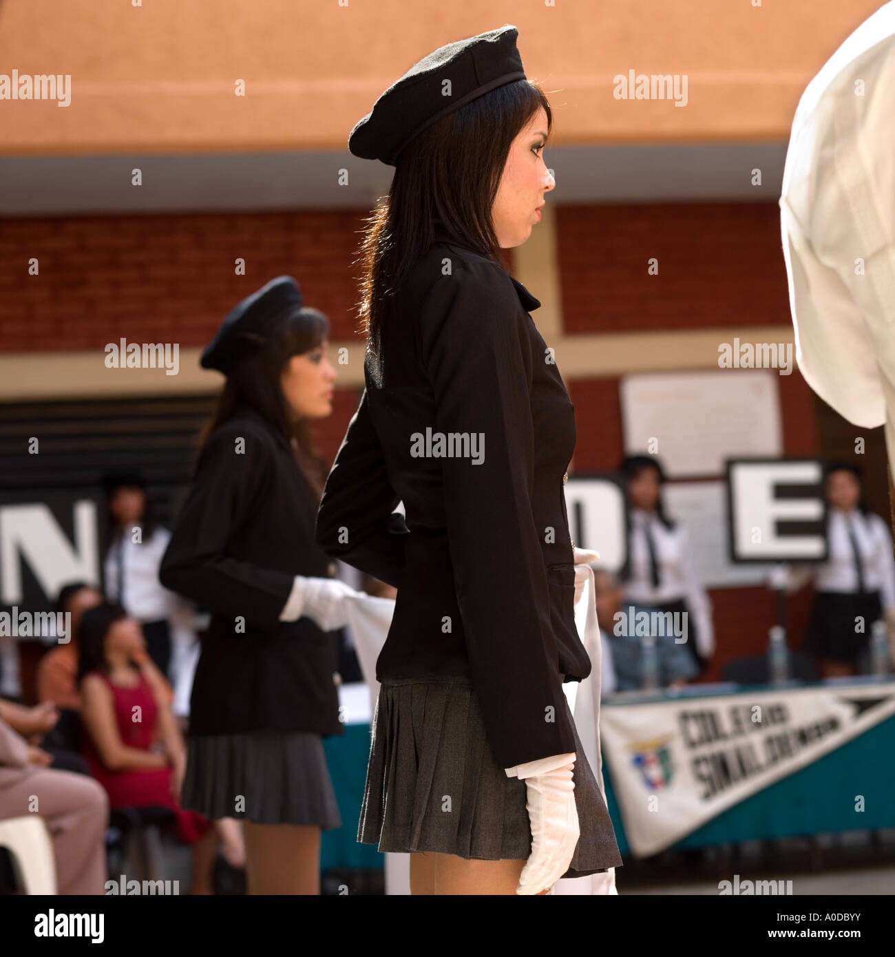 Girls stand at attention hi-res stock photography and images - Alamy