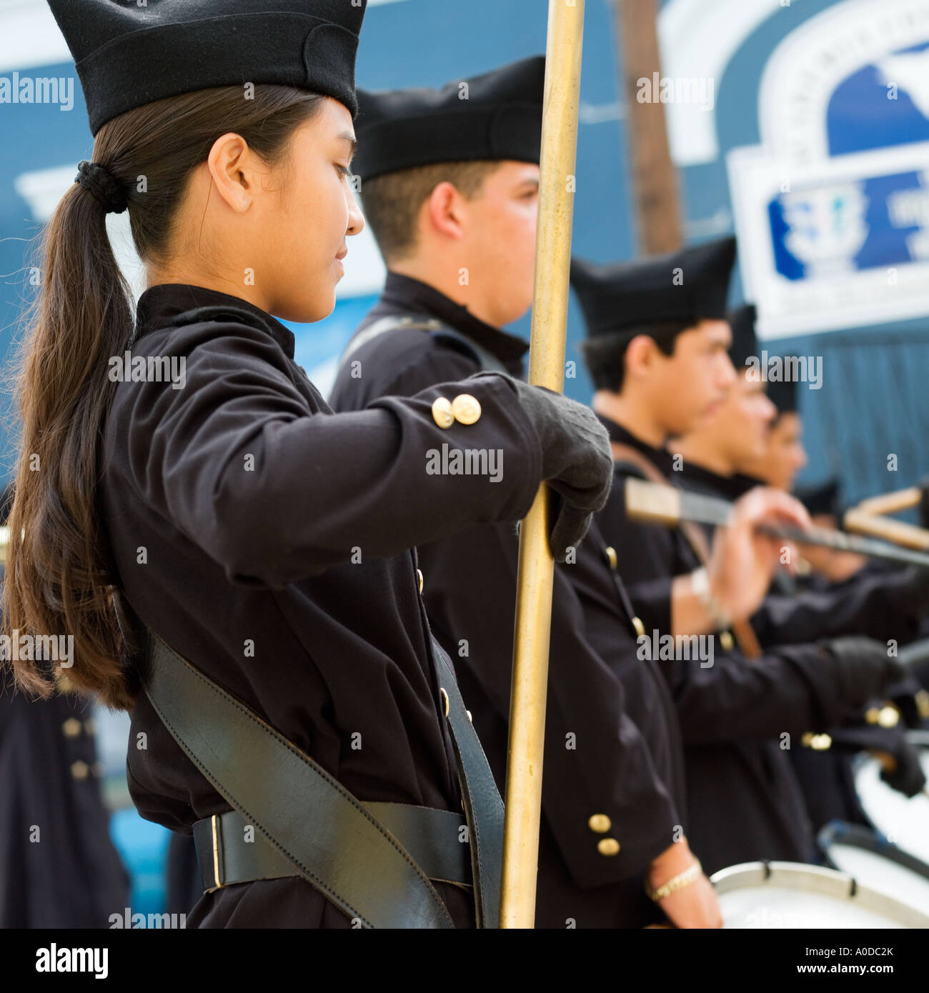 School marching band row hi-res stock photography and images - Alamy