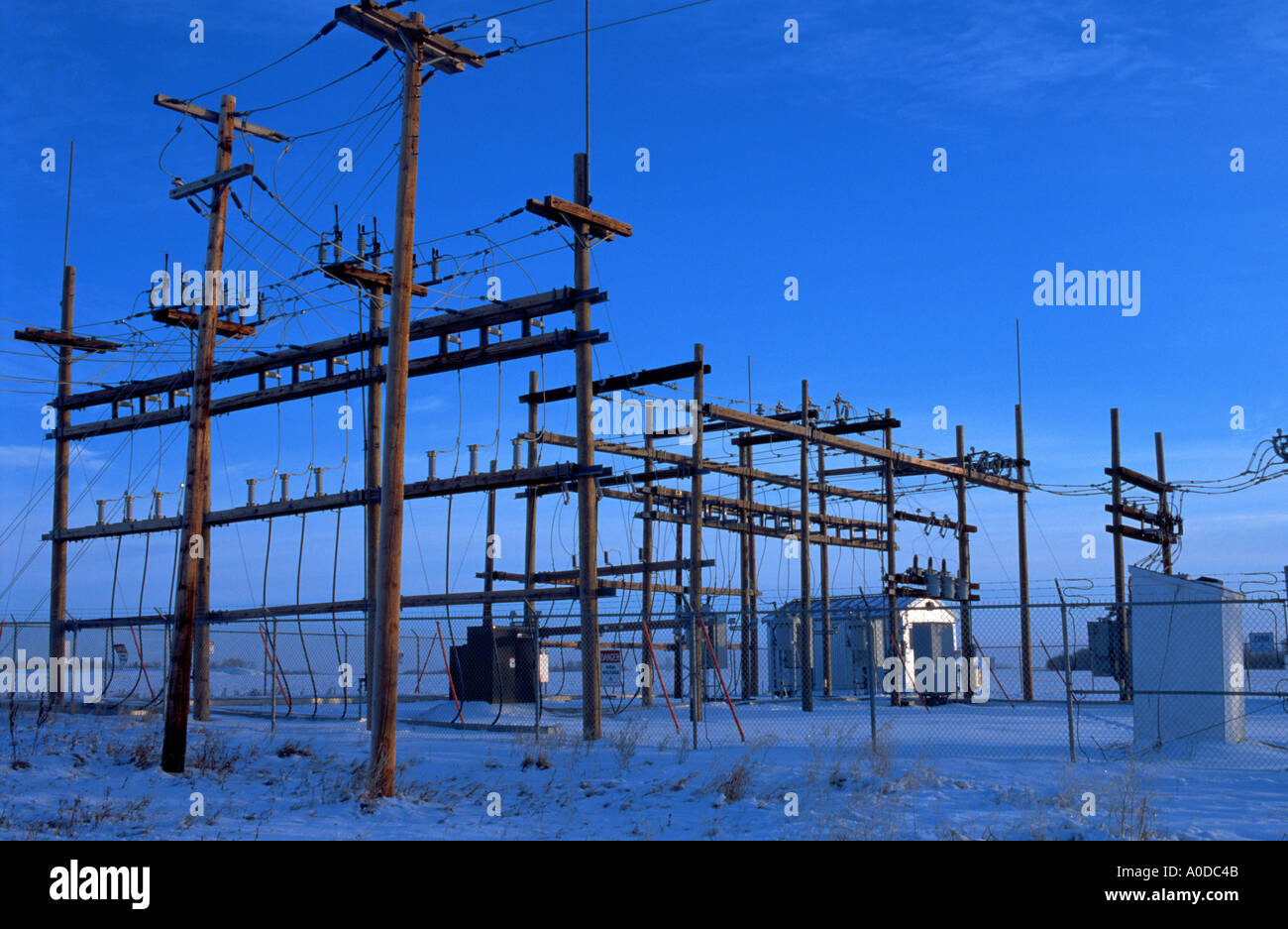 Electric power facility caution hi-res stock photography and images - Alamy