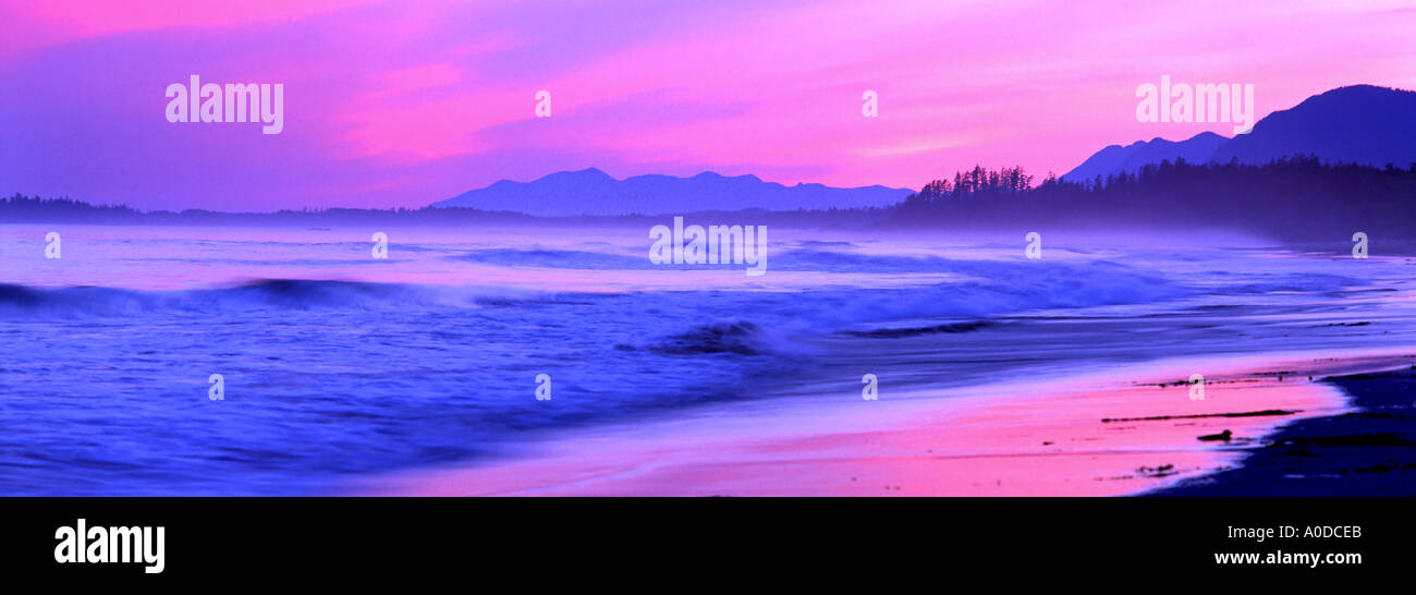 Sunset Wickaninnish Bay Pacific Rim National Park Reserve British ...