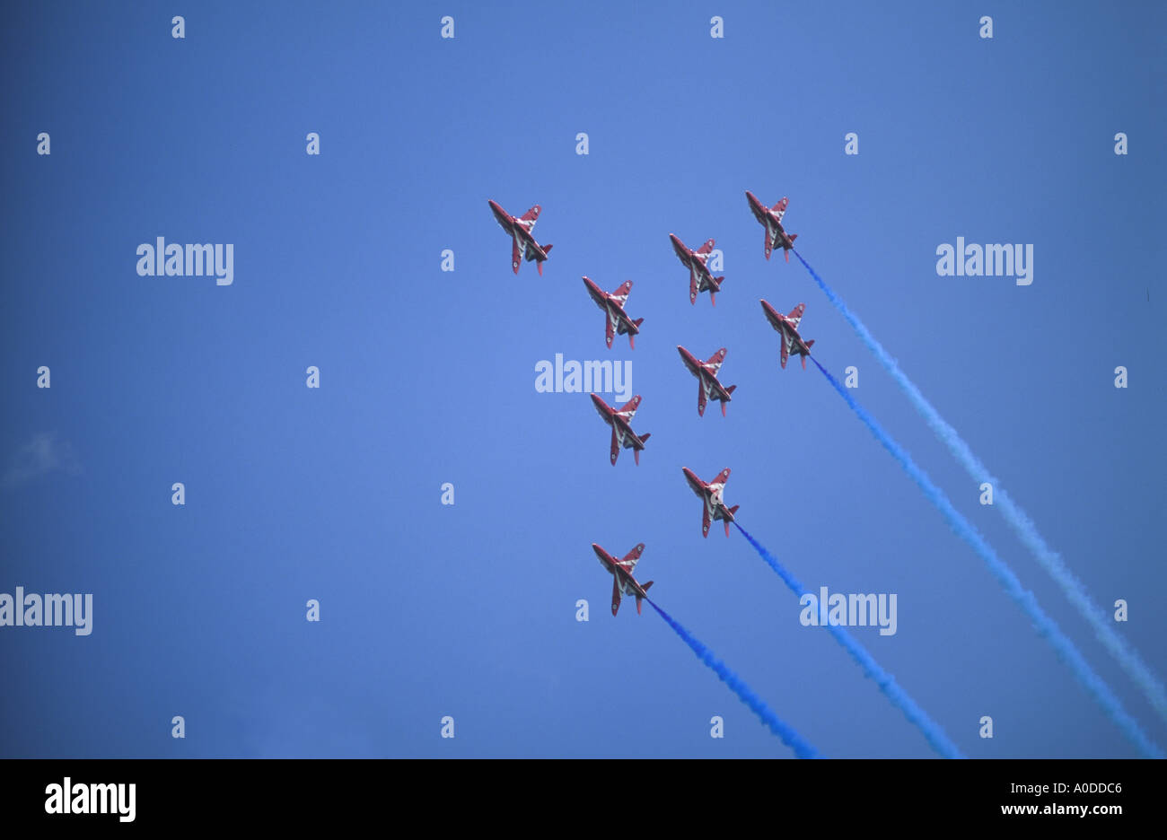 Red Arrows aerial display team Stock Photo - Alamy