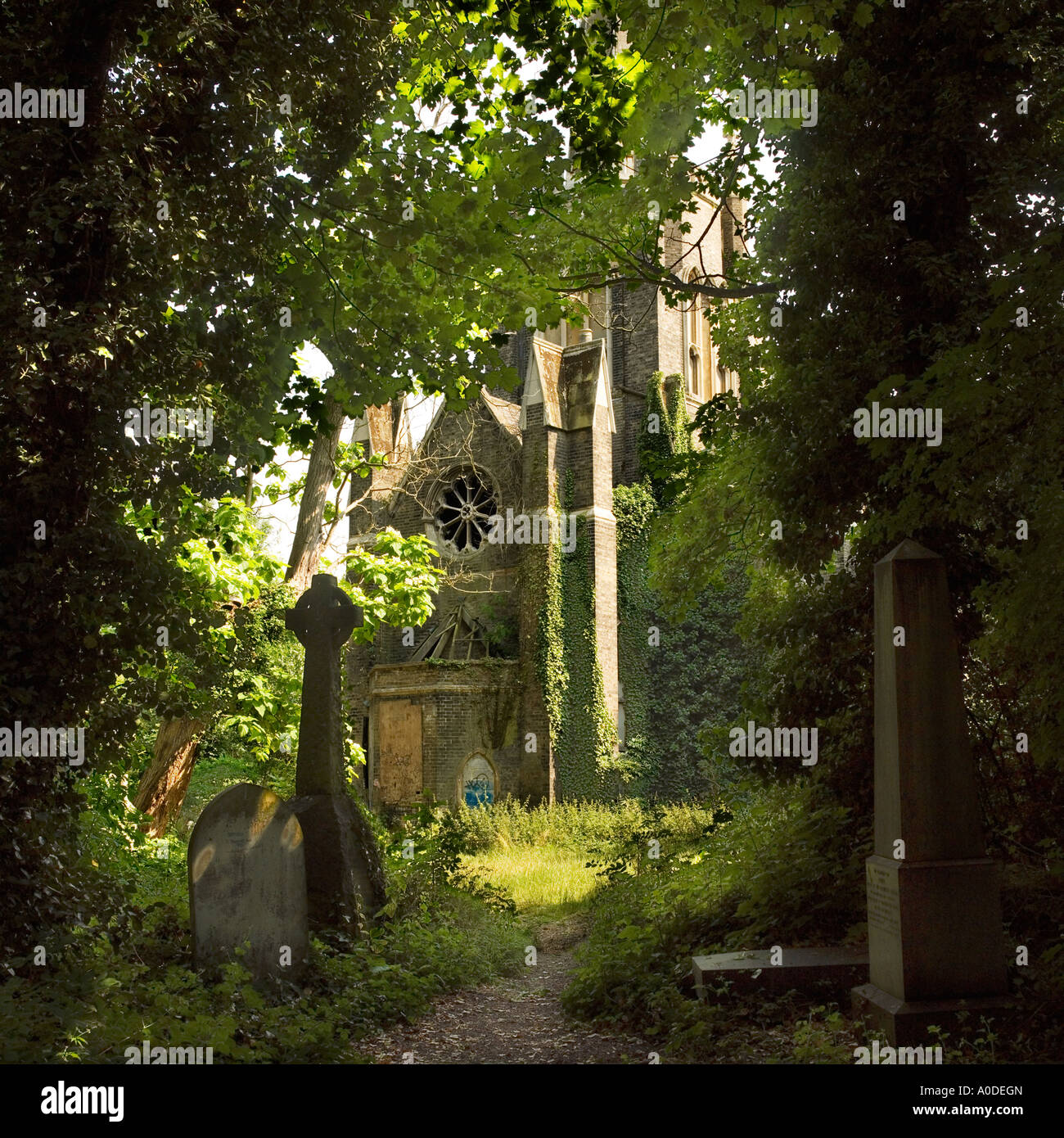 Abney Park Cemetery Stoke Newington N16 London England UK Stock Photo ...