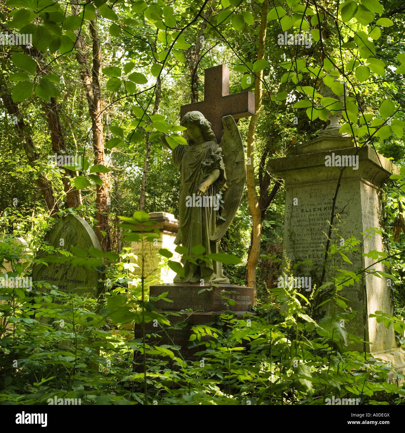 Abney Cemetery Stoke Newington North London England UK Stock Photo - Alamy
