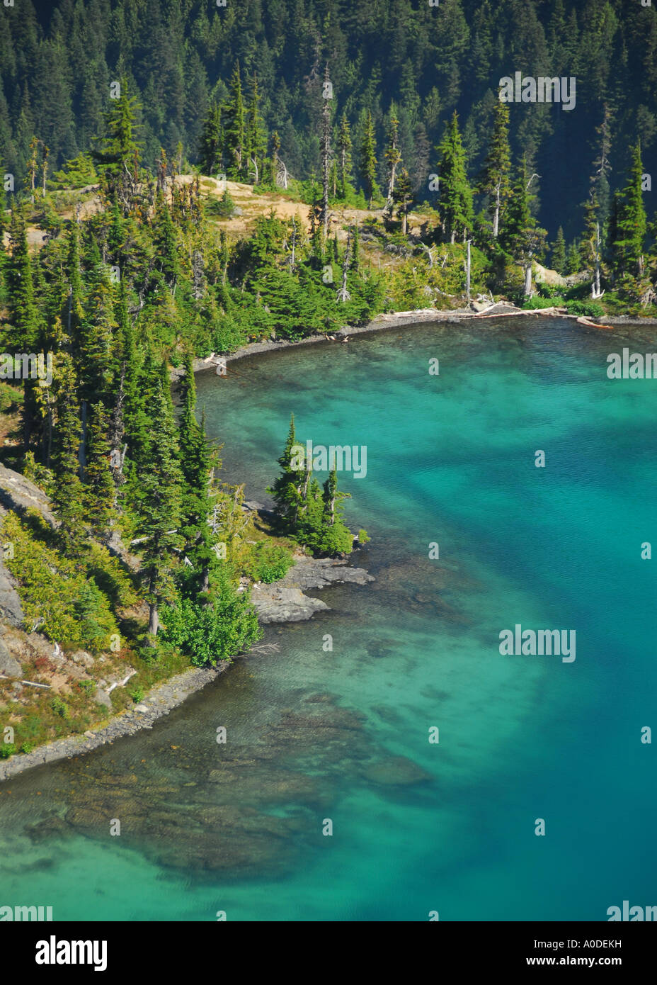 Marblerock Lake in Strathcona Provincial Park , BC , Canada Stock Photo ...